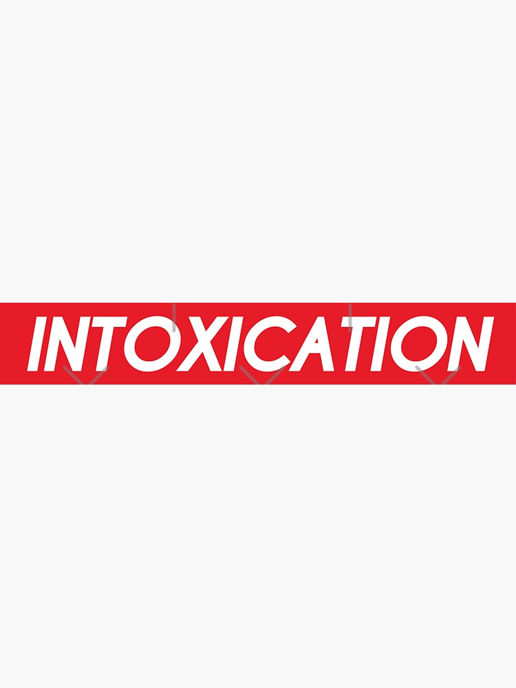 "Intoxication" Sticker for Sale by nasubi | Redbubble
