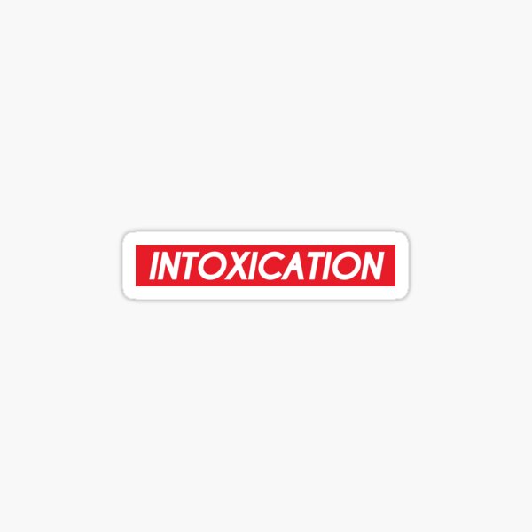 "Intoxication" Sticker for Sale by nasubi | Redbubble