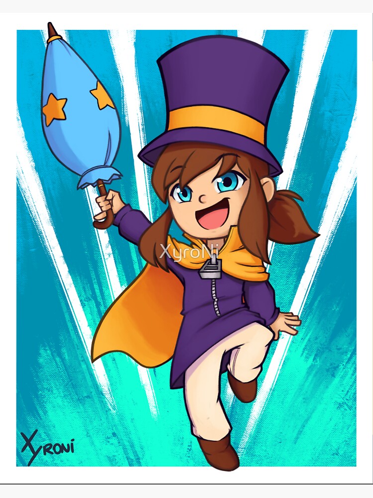 "Hat Kid" Sticker for Sale by XyroNi | Redbubble