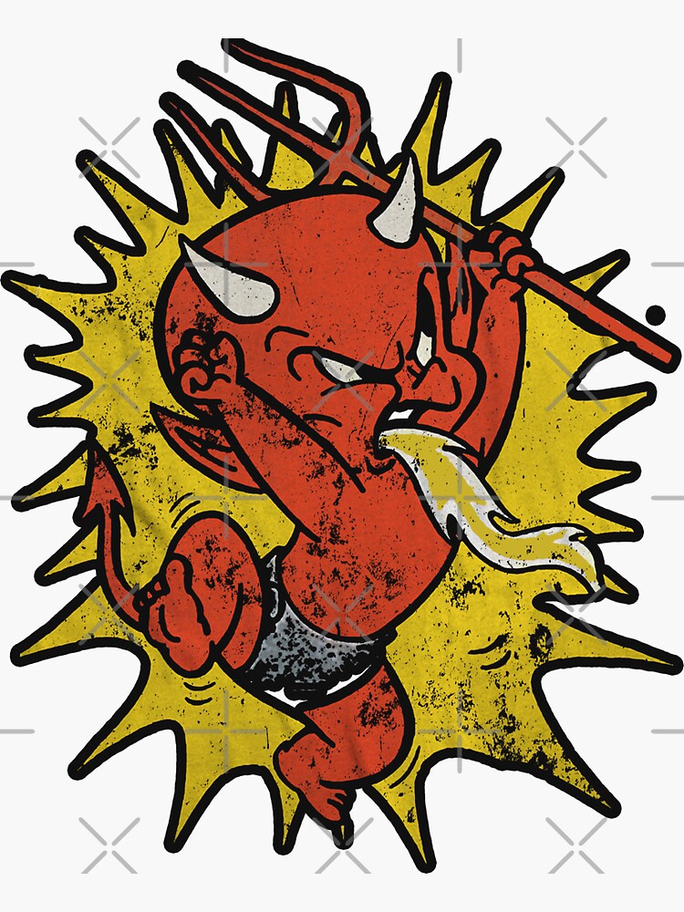 "Little Devil" Sticker for Sale by Retrorockit | Redbubble