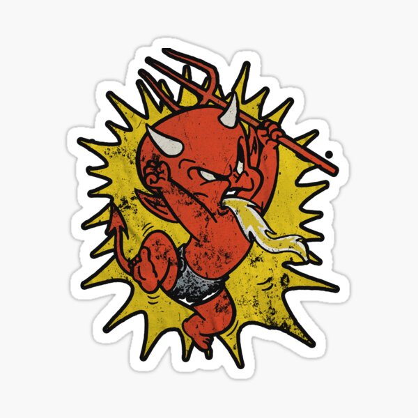 "Little Devil" Sticker for Sale by Retrorockit | Redbubble