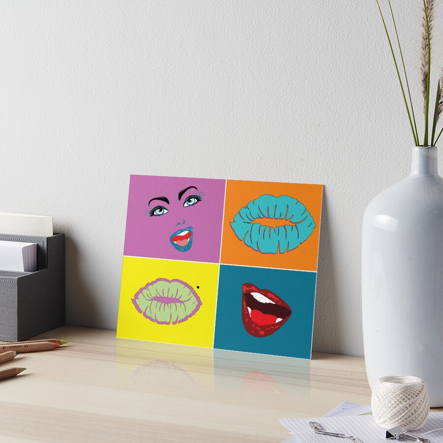 "Gossip Lips Pop-Art Design" Art Board Print for Sale by Molnarisa ...