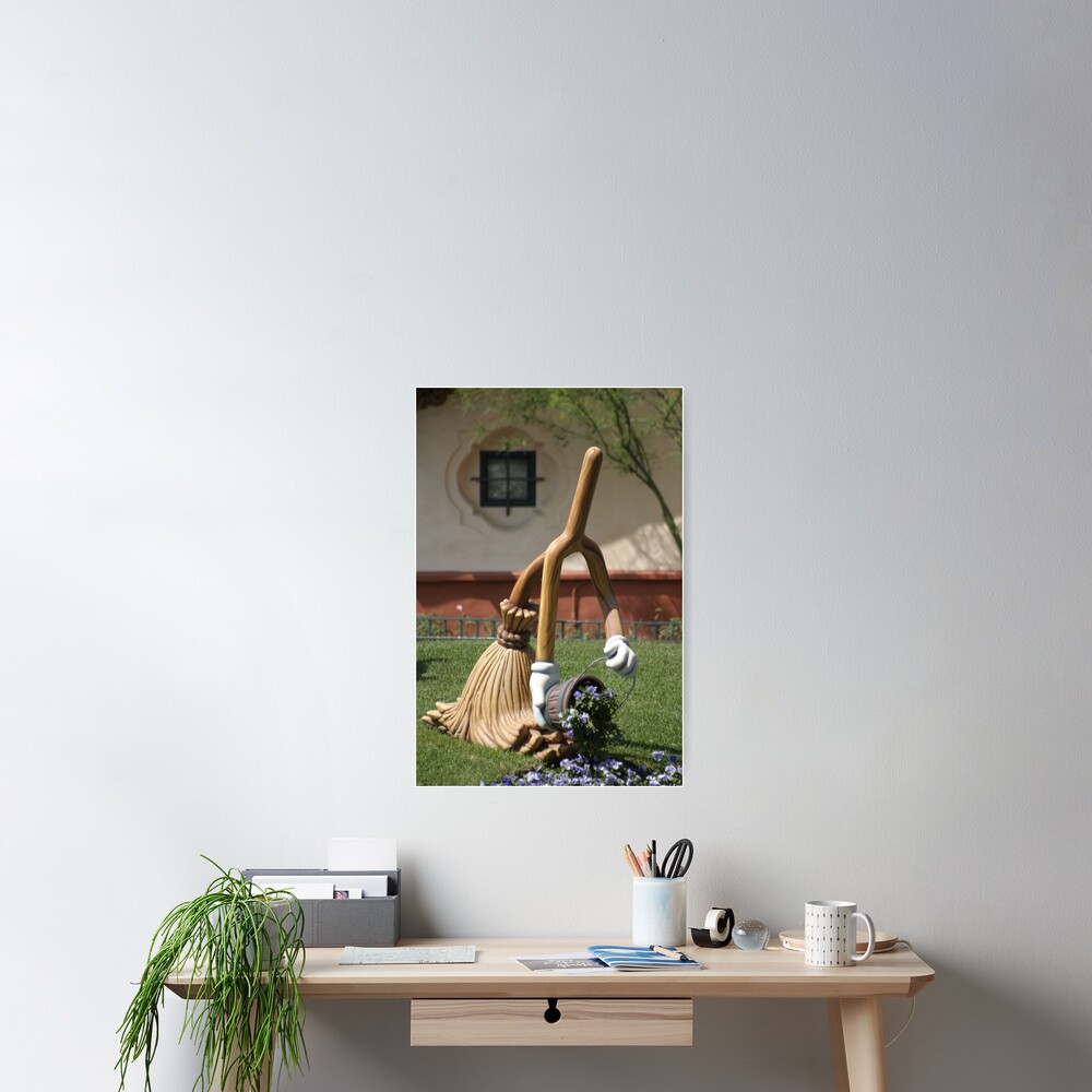 "Fantasia Broom" Poster for Sale by chewi | Redbubble
