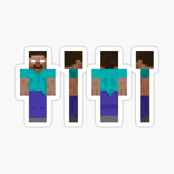 Minecraft Herobrine Stickers | Redbubble
