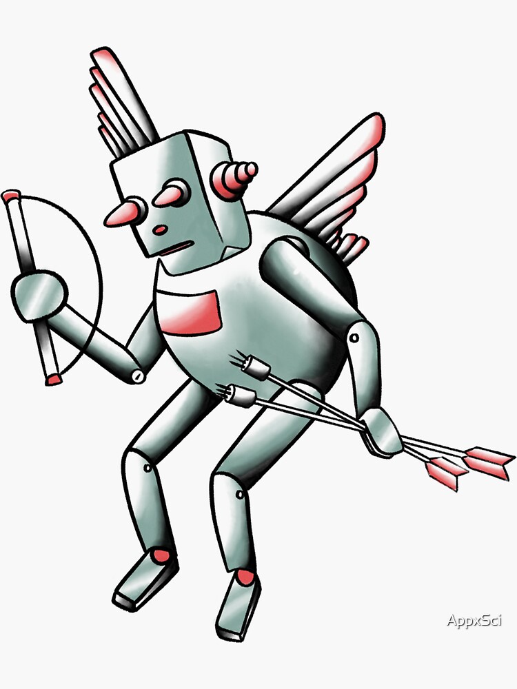 "Get Up Kids Robot" Sticker for Sale by AppxSci | Redbubble