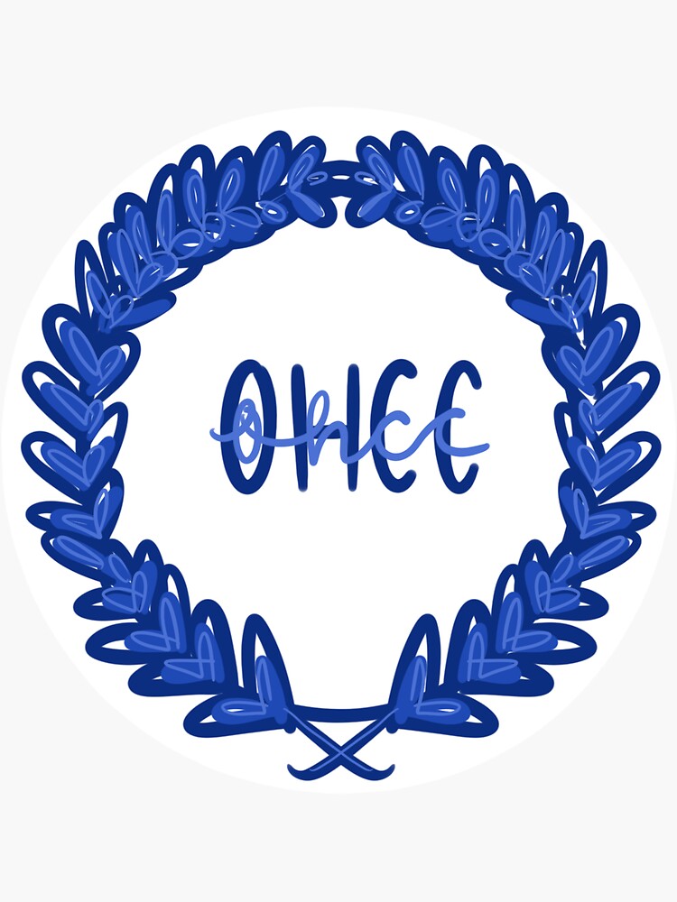 "OHCC Blue Sticker" Sticker for Sale by Jp11818 | Redbubble