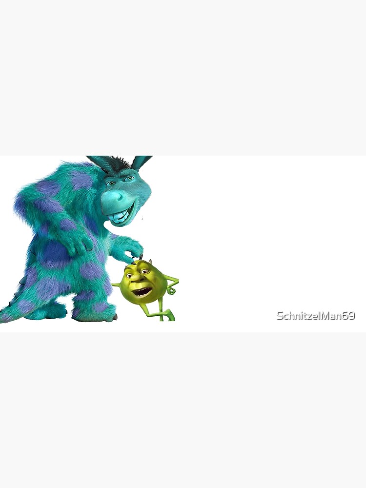 "Shrek/Donkey & Sully/Mike Crossover" Canvas Print by SchnitzelMan69 ...