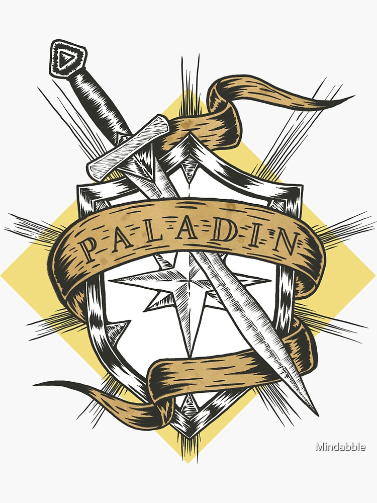 "Paladin - class emblem" Sticker for Sale by Mindabble | Redbubble