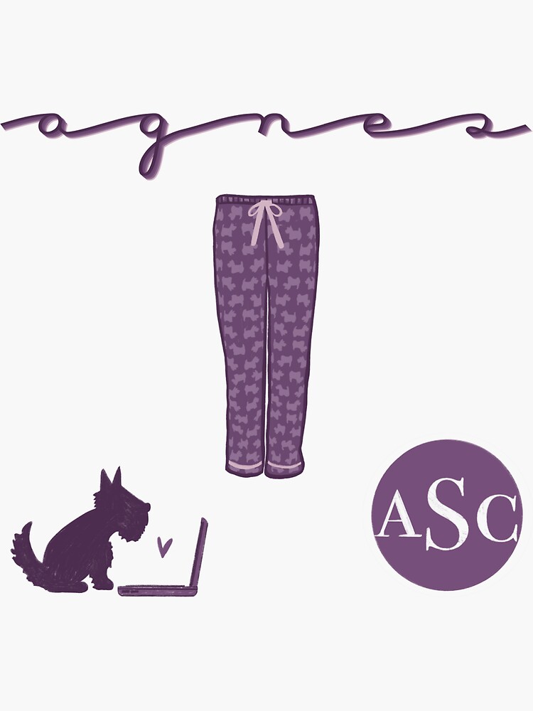 "Scottie Pajamas Sticker Set" Sticker by thezoekatz | Redbubble