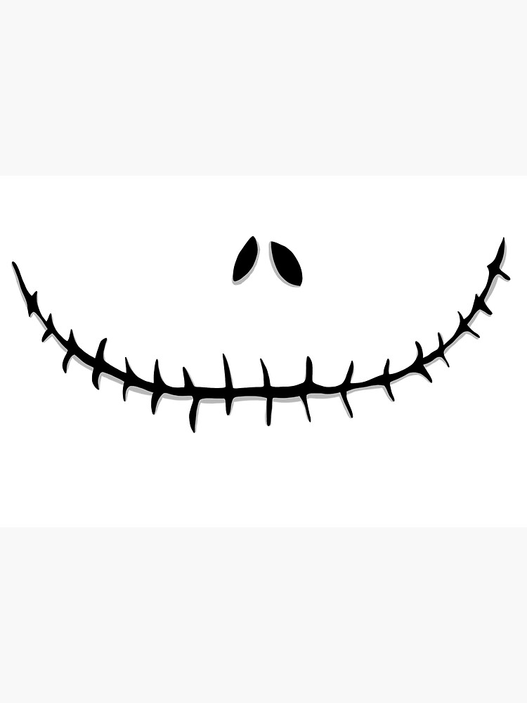 "Jack Skellington Smile" Sticker for Sale by choppakizzy | Redbubble