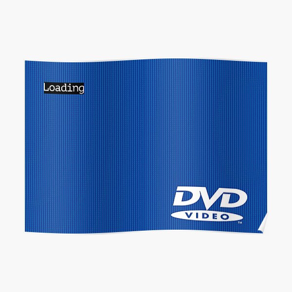 "DVD VHS Movie loading screen " Poster for Sale by Corgi-Gang | Redbubble