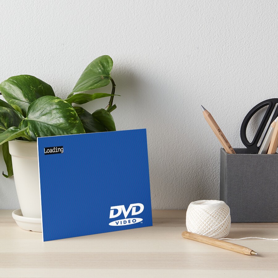 "DVD VHS Movie loading screen " Art Board Print for Sale by Corgi-Gang ...