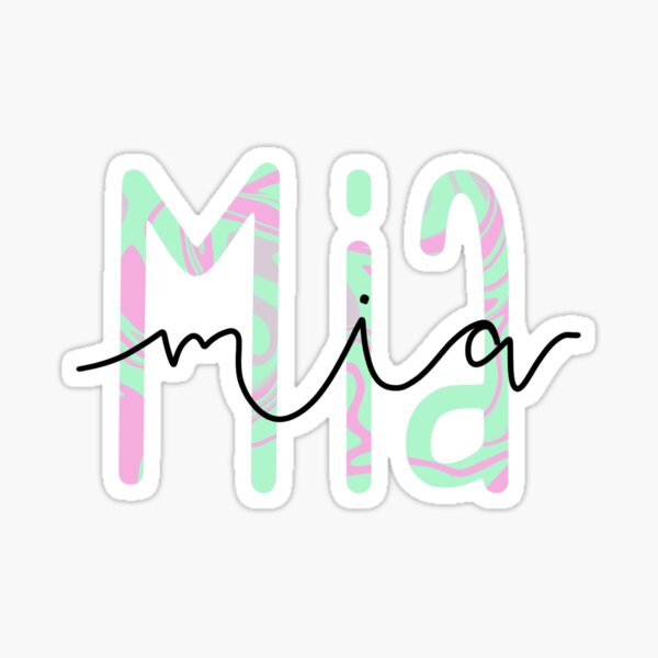 "Mia Custom" Sticker for Sale by AmandazDesigns | Redbubble