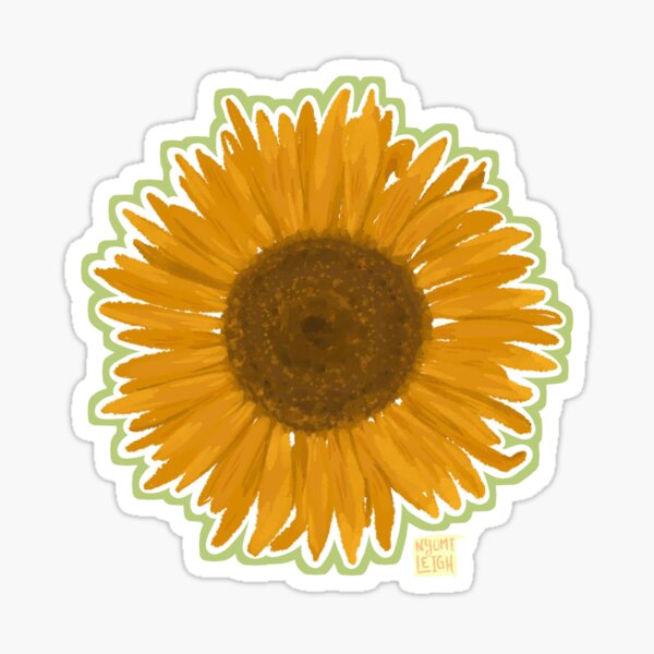 "Sunflower" Sticker by NyomiLeigh | Redbubble