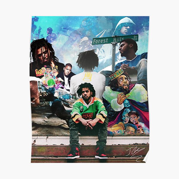 "J.Cole Mural" Poster for Sale by KEEPTHECHANGE | Redbubble