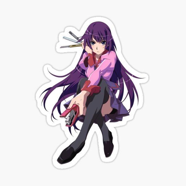 "Senjougahara Monogatari" Sticker for Sale by yungtabs | Redbubble