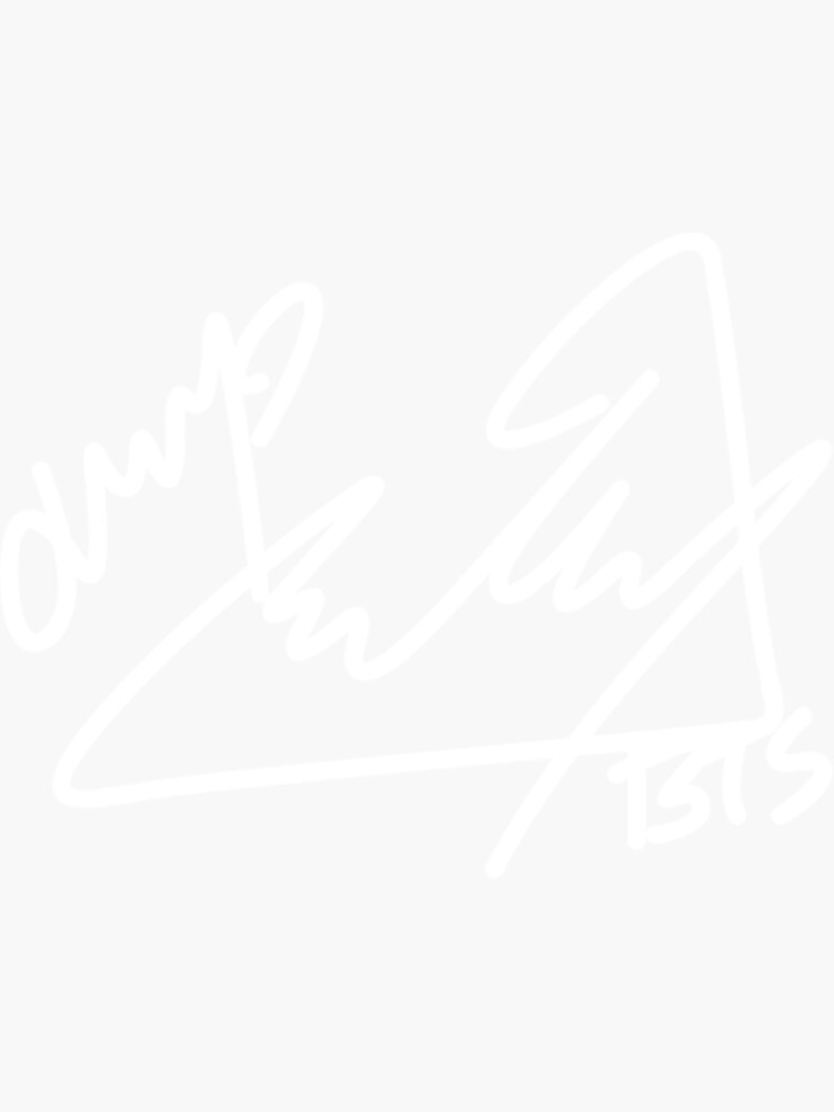 "btsss JIMIN SIGNATURE btsss -" Sticker by KymariFoxw | Redbubble