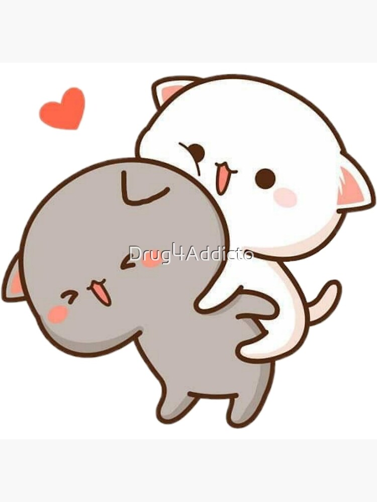 "cute peach goma cartoon couple" Art Print for Sale by Drug4Addicto ...