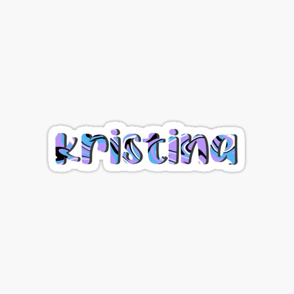 "Kristina Custom" Sticker by AmandazDesigns | Redbubble