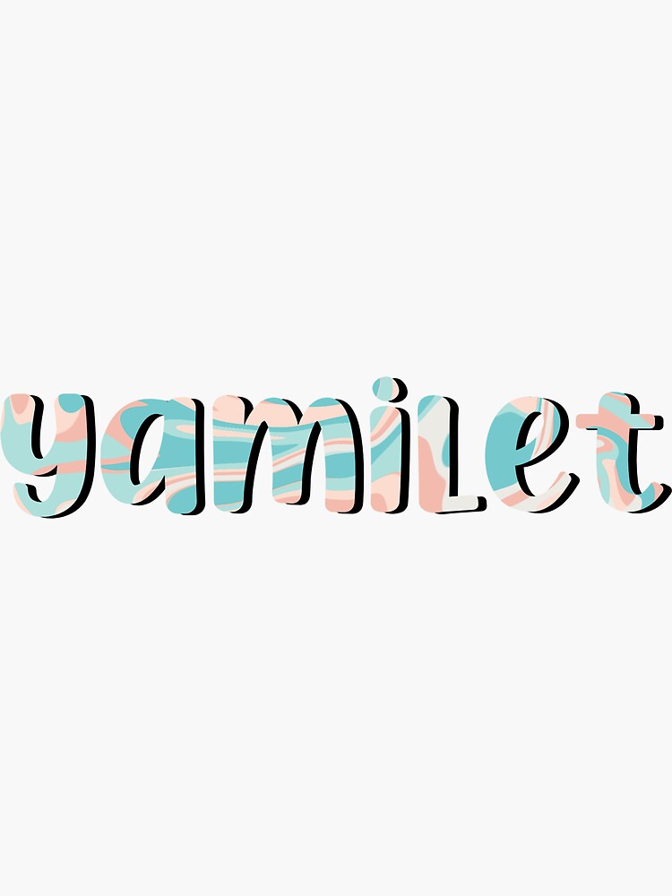 Pegatina «Yamilet personalizado» de AmandazDesigns | Redbubble