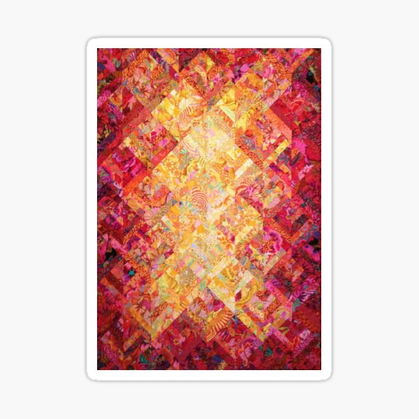"Monochromatic Red Yellow Abstract" Sticker by lotusbud | Redbubble