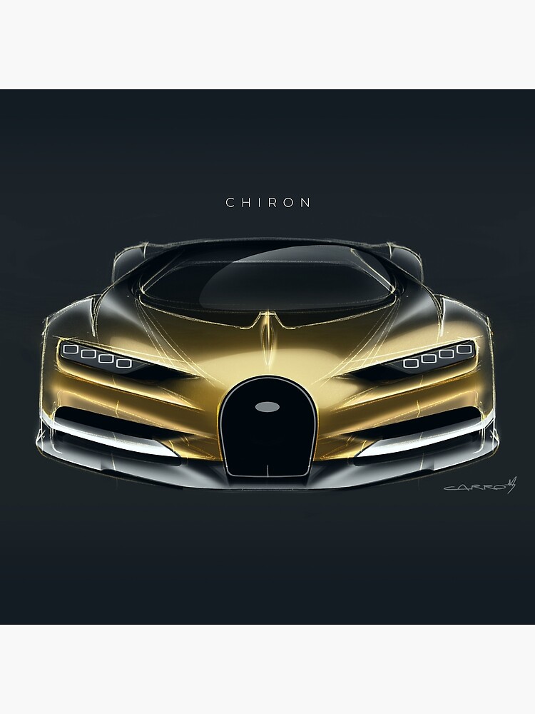 "Bugatti Chiron Digital Art Illustration" Poster by chunkycarrot ...