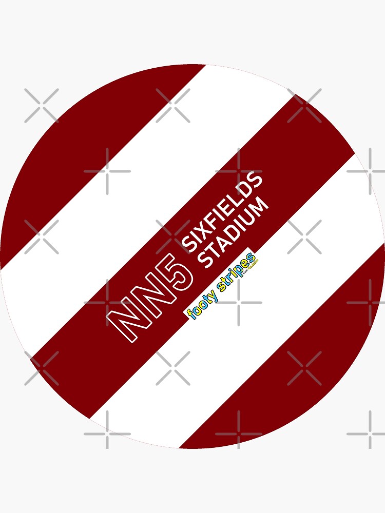 "NTFC - Sixfields Footy Stripes" Sticker for Sale by footystripes ...