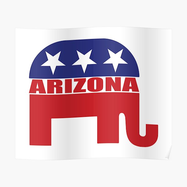 "Arizona Republican Elephant" Poster for Sale by Republican | Redbubble