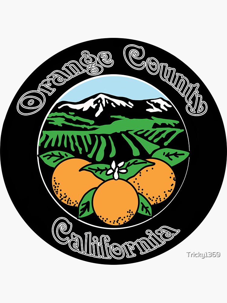 "Orange County California" Sticker for Sale by Tricky1369 | Redbubble