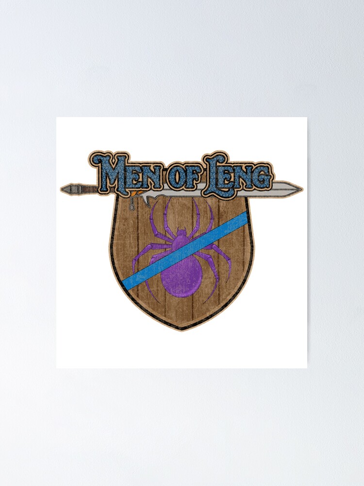 "Lovecraft - Men of Leng - Sword and Shield" Poster for Sale by ...