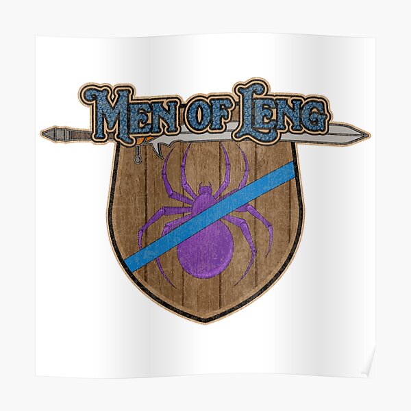 "Lovecraft - Men of Leng - Sword and Shield" Poster for Sale by ...