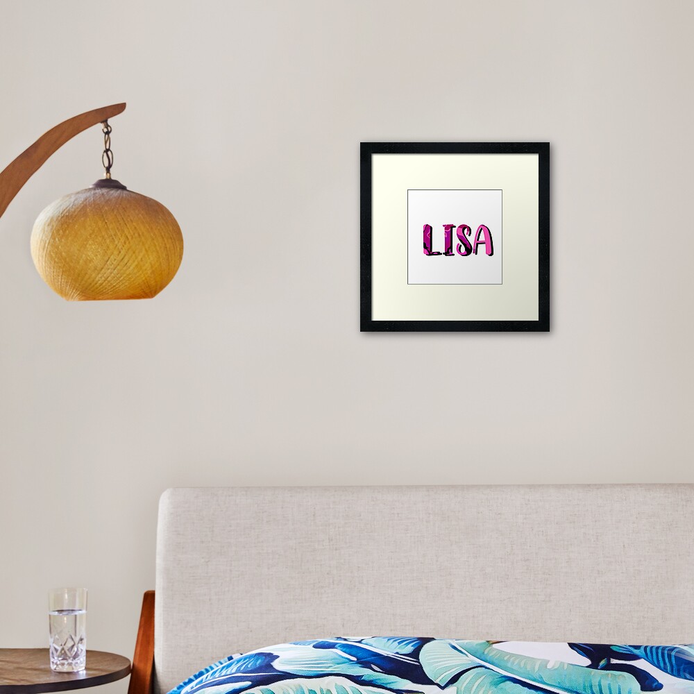 "Lisa" Sticker for Sale by GirlyGoods | Redbubble