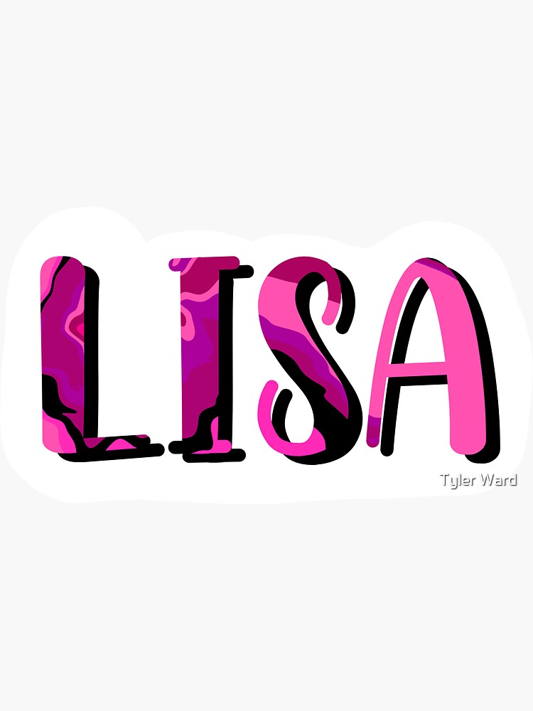 "Lisa" Sticker for Sale by Tyler Ward | Redbubble