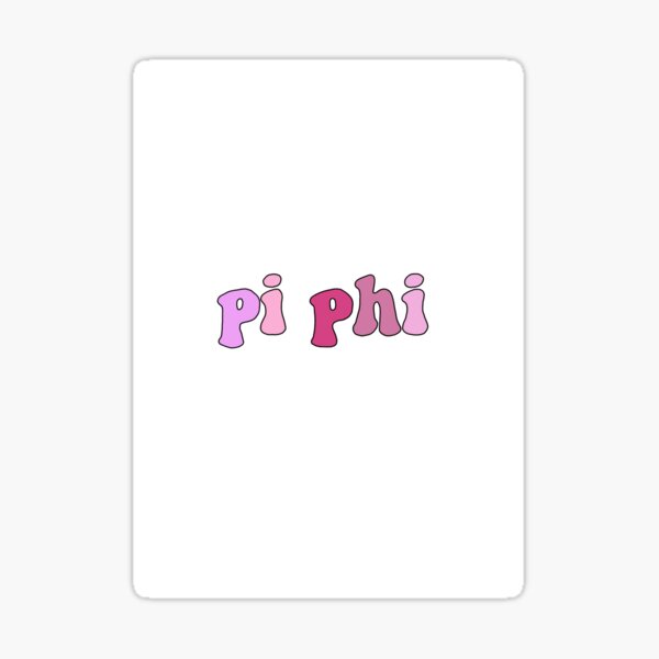 "Pi Phi Sticker" Sticker for Sale by allykat2224 | Redbubble