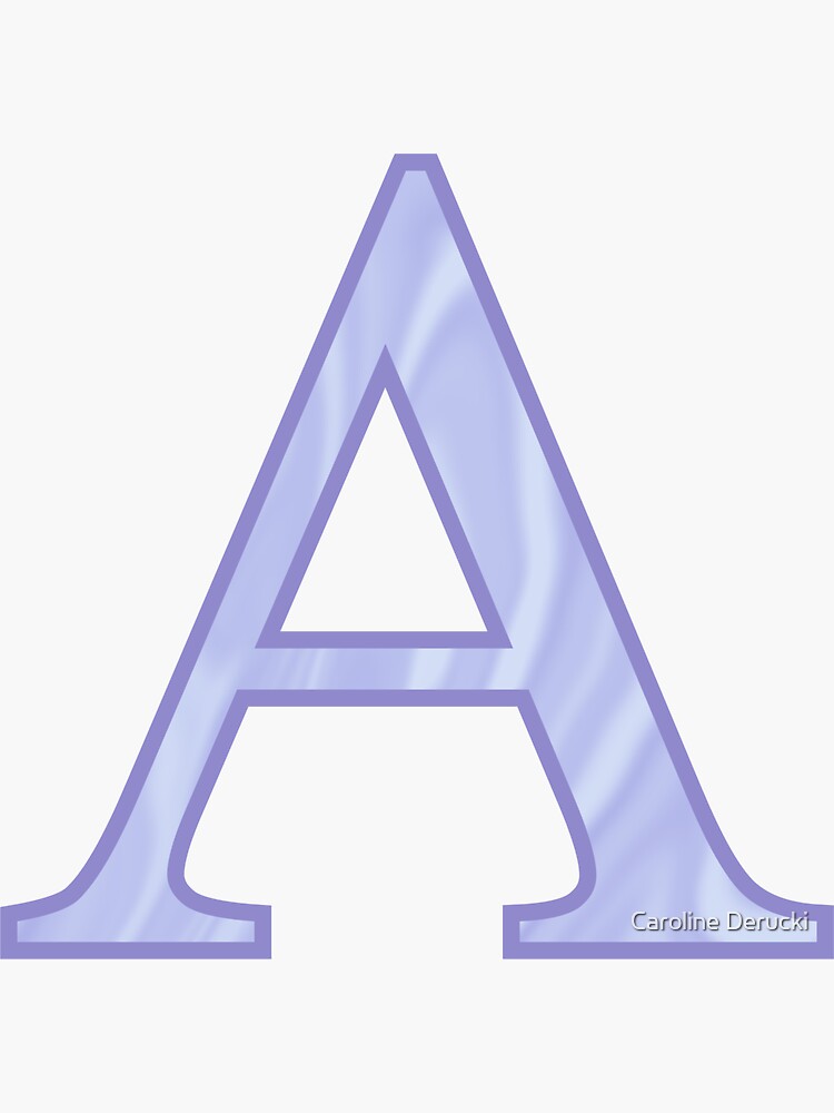 "purple marble greek alphabet- alpha" Sticker for Sale by cederucki ...