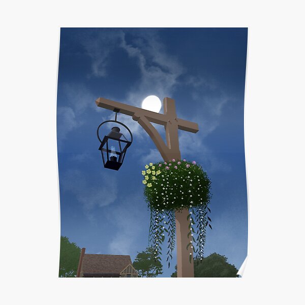 "Flowered Lamp Post" Poster for Sale by WickedFaery | Redbubble
