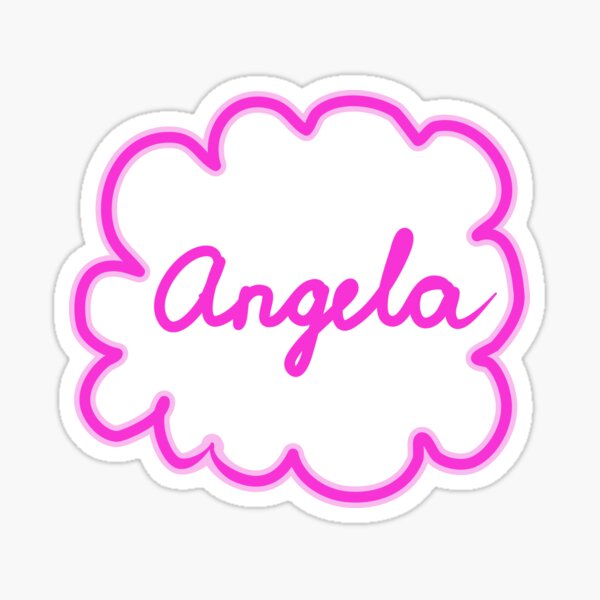 "Women name Angela" Sticker by grafinya | Redbubble