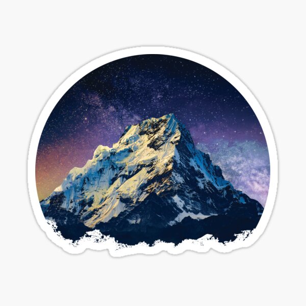 "Mountain Stars and Beautiful Sunrise in the High Country" Sticker by ...