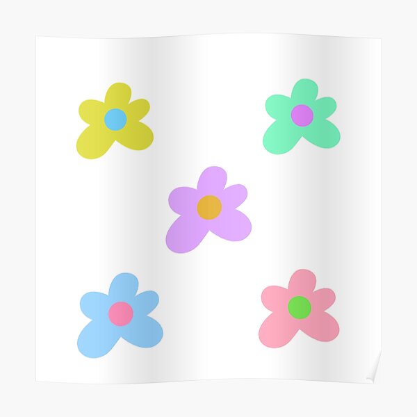 "y2k/indie flowers" Poster by farahshabanaa | Redbubble