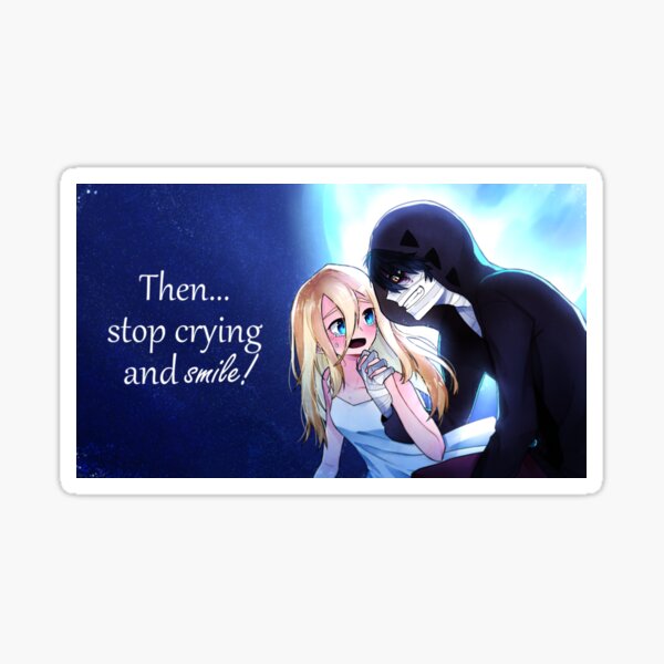 "Then stop crying and smile" Sticker by 2isted-chocol8 | Redbubble