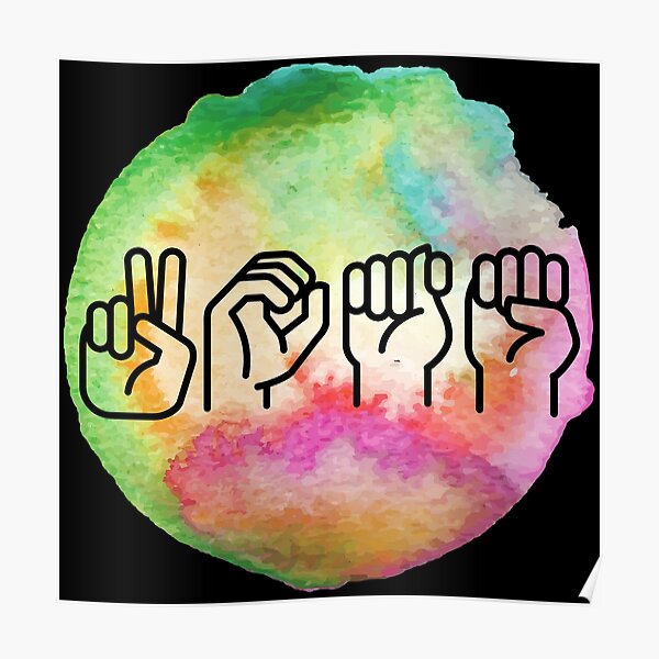 "VOTE in American Sign Language (ASL)" Poster for Sale by ...