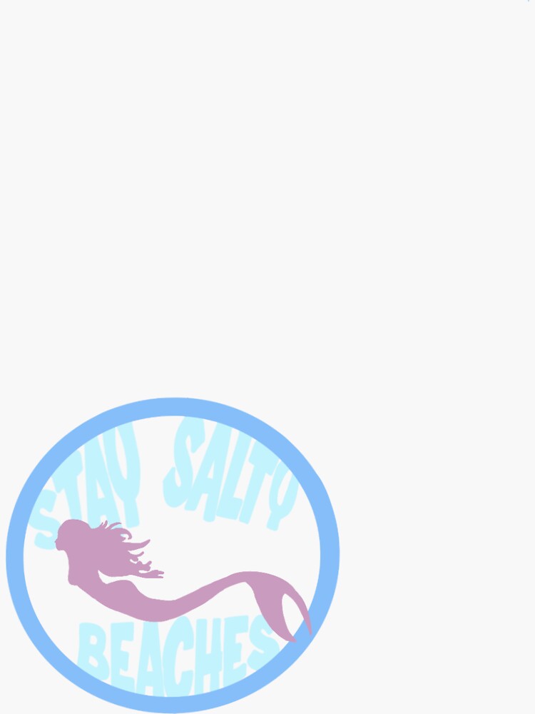 "stay salty beaches" Sticker for Sale by SurfsideDesigns | Redbubble