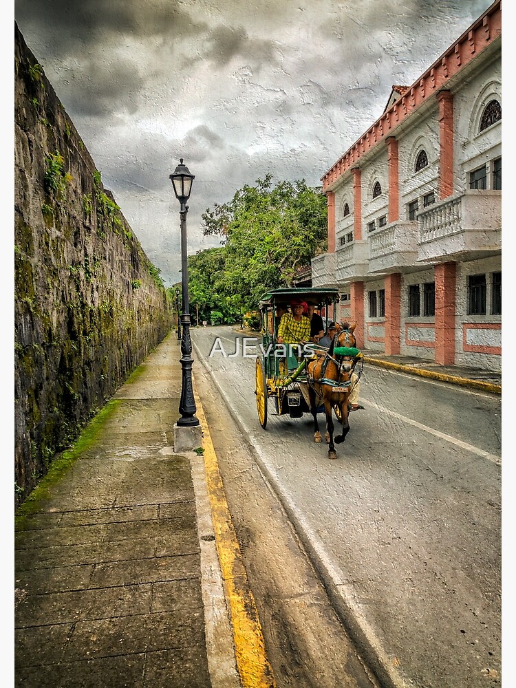 "Walled City Tour Muralla Street Intramuros Manila" Poster for Sale by ...