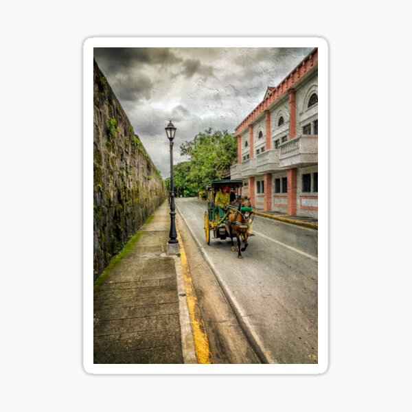 "Walled City Tour Muralla Street Intramuros Manila" Sticker for Sale by ...