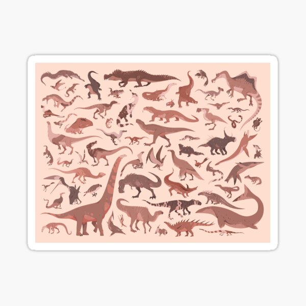 "Assortment of extinct reptiles" Sticker for Sale by just9art | Redbubble
