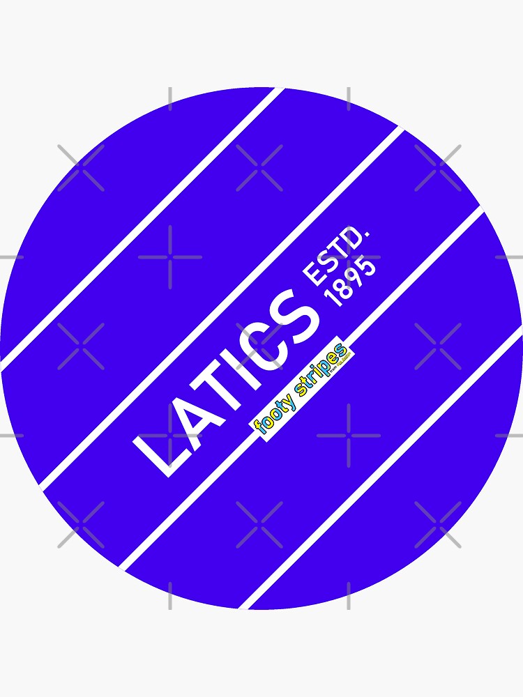 "OAFC - Latics Footy Stripes" Sticker for Sale by footystripes | Redbubble