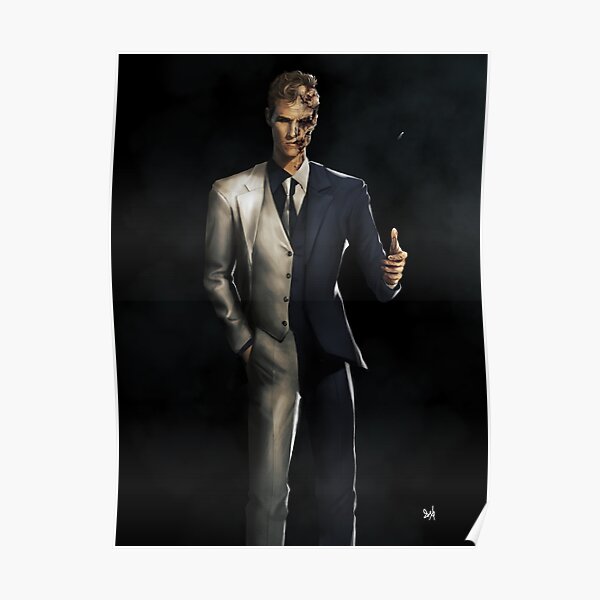 "Two Face" Poster for Sale by JaxsonDerr | Redbubble