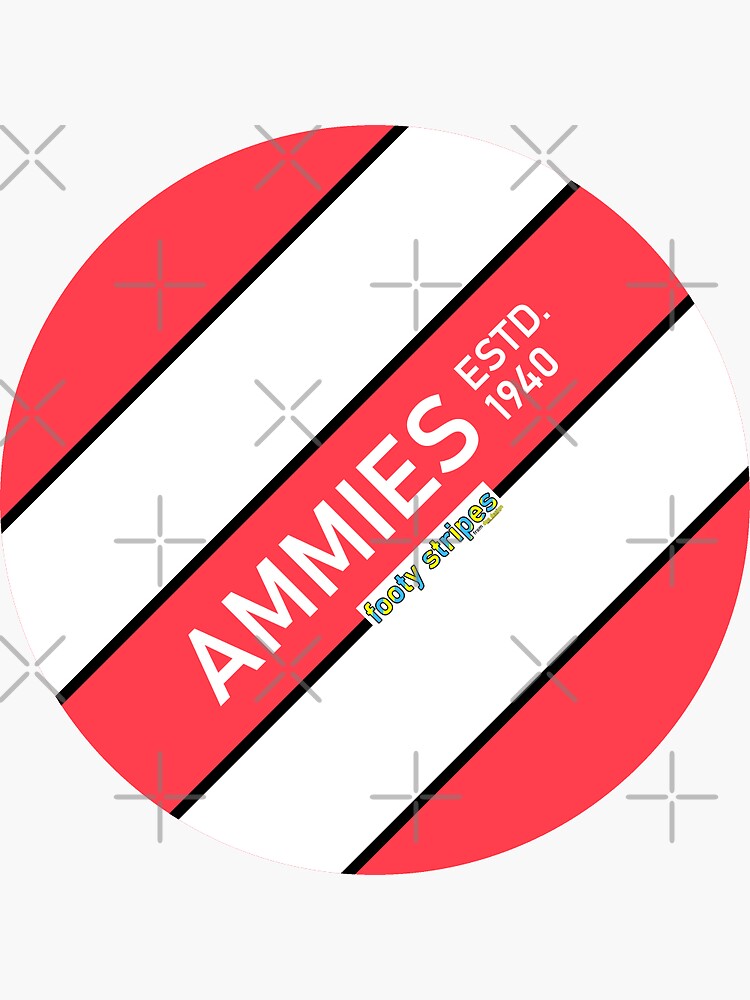 "SCFC - Ammies Footy Stripes" Sticker for Sale by footystripes | Redbubble