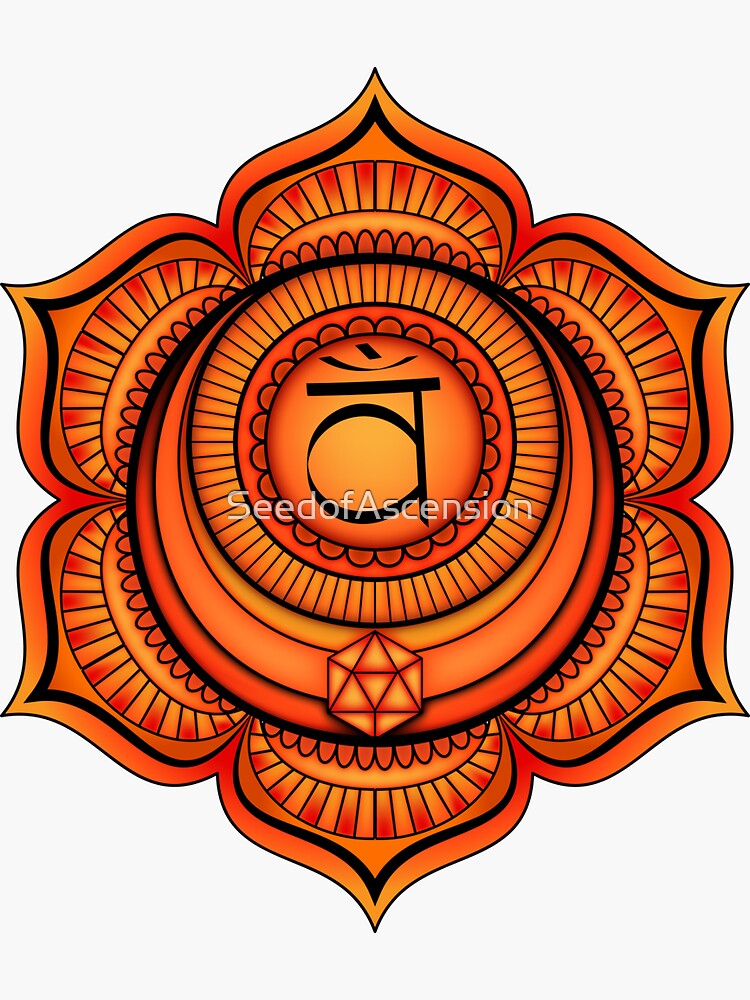 "Sacral Chakra Symbol" Sticker for Sale by SeedofAscension | Redbubble