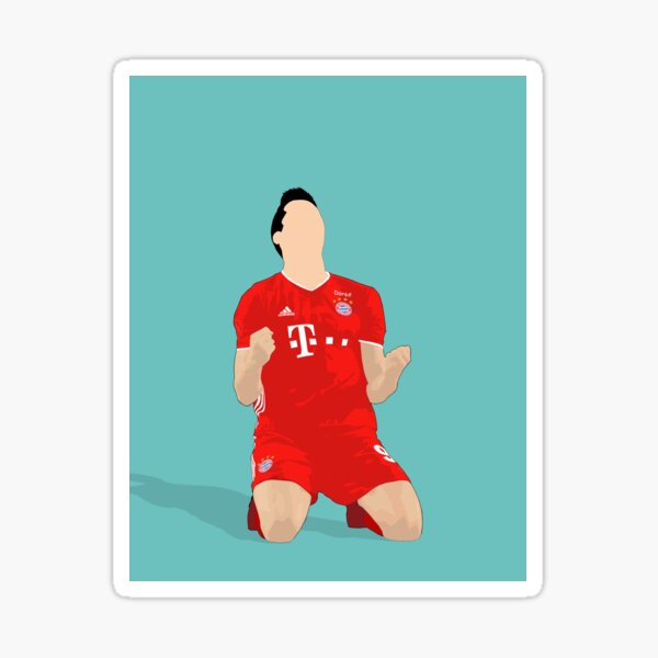 "Robert Lewandowski 2020 UCL Winner/ Top Scorer" Sticker for Sale by ...